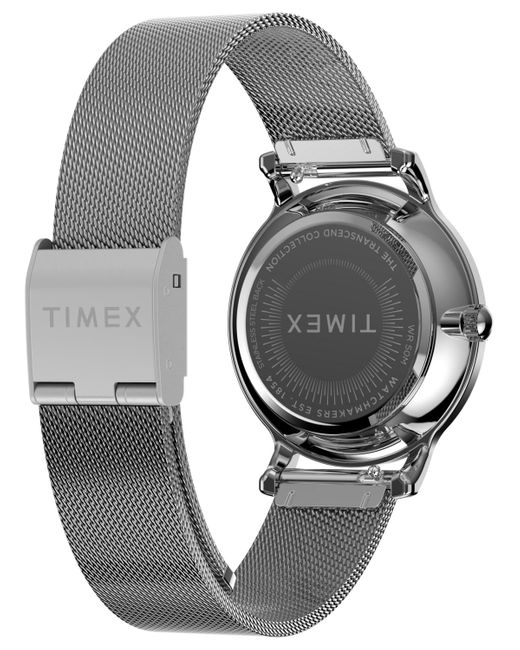 Timex Analog Silver-tone Stainless Steel Watch in Gray | Lyst