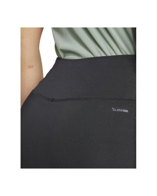 adidas Three-stripe Logo-graphic Mini Skort in Black | Lyst