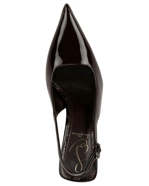 Sam Edelman Odette Pointed-toe Slingback Pumps in Black | Lyst
