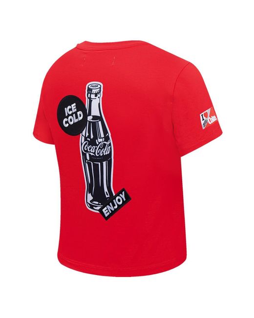 FREEZE MAX Coca-cola Yes Coke Yes Baby Doll Cropped T-shirt in Red | Lyst