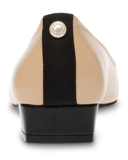 Anne Klein Carlie Almond Toe Ballet Flats in Natural | Lyst