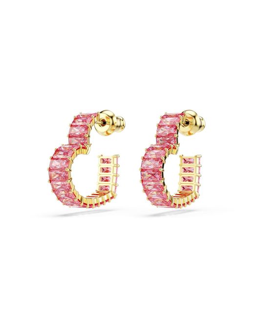 Swarovski Matrix Gold-tone Plated in Pink | Lyst