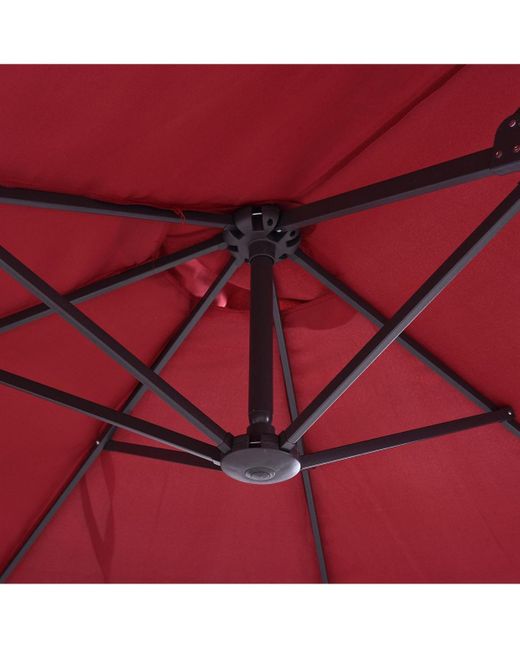 Flynama Outsunny Extra Large 15ft Patio Umbrella in Red | Lyst