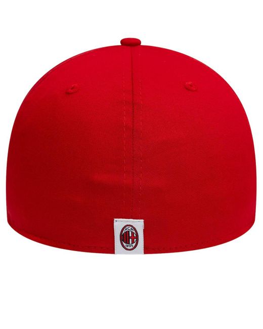 KTZ Ac Milan M Logo 39thirty Fitted Hat in Red for Men | Lyst