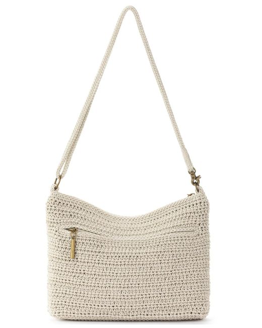 The Sak Lumi Crochet Convertible Crossbody Bag in Pink | Lyst