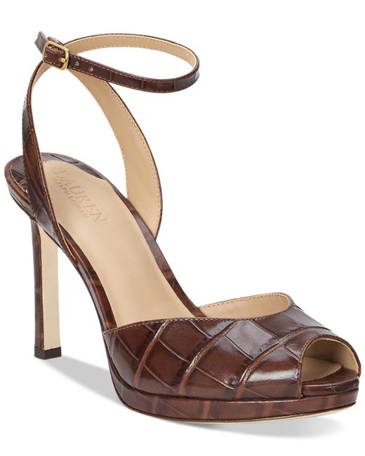 Ralph Lauren Laura Ralph Lauren Kyla Dress Sandals in Metallic | Lyst