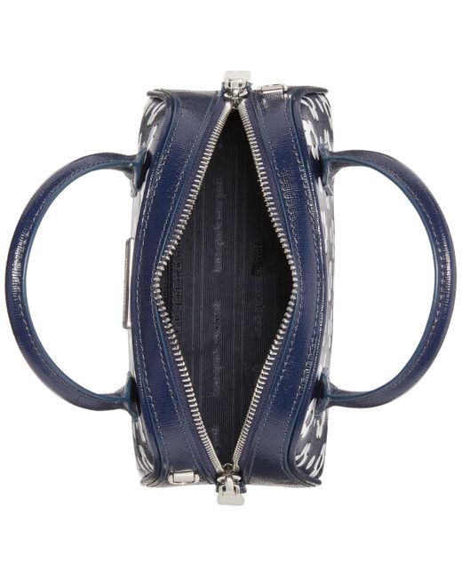 Kate Spade Sam Icon Daisy Dot Embossed Saffiano Leather Mini Duffle Bag ...