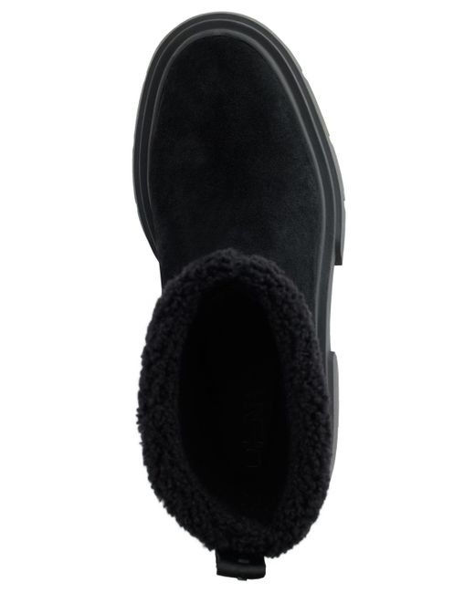 DKNY Frankie Block Heel Winter Booties in Black | Lyst