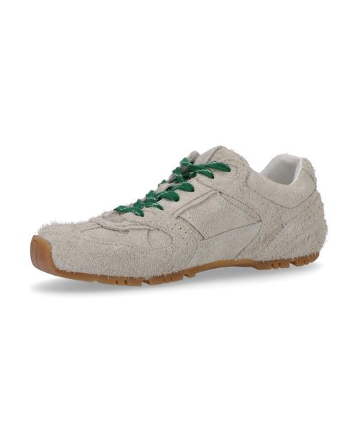 Alohas Tb.56 Suede Fuzzy Light Grey Leather Sneakers in Gray | Lyst