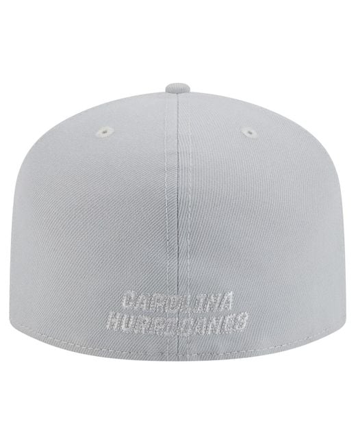 KTZ Carolina Hurricanes Color Pack A-frame 59fifty Fitted Hat in Gray ...