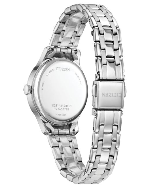 Citizen Eco-drive Classic Stainless Steel Bracelet Watch 31mm in Gray ...