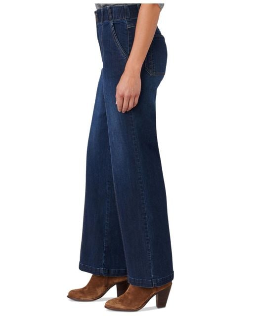 Democracy Petite Ab Solution High-rise Wide-leg Jeans in Blue | Lyst