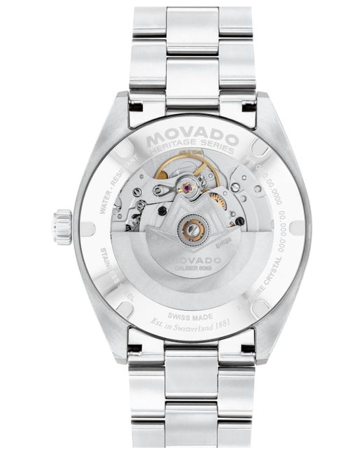Movado Calendoplan S Swiss Automatic Stainless-steel Watch in Metallic ...