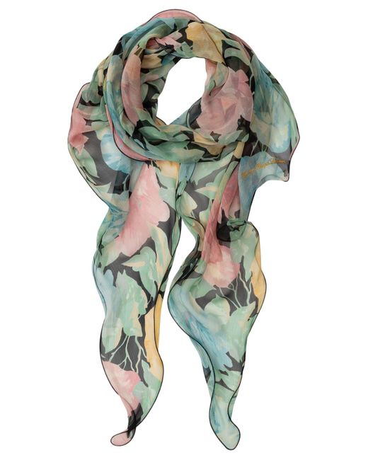 Ralph Lauren Spring Floral Wavy Wrap in Green | Lyst