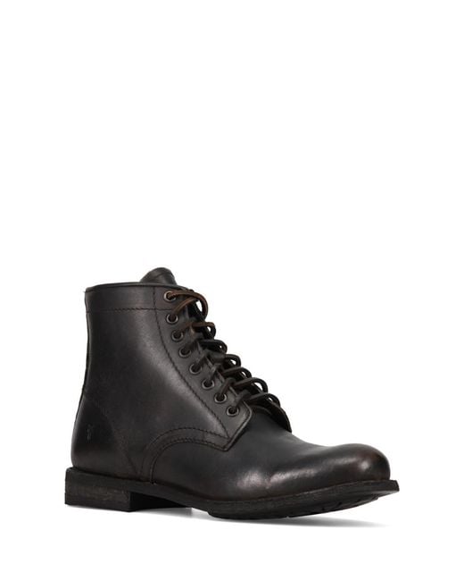 Frye Tyler Flex Lace Up Boots in Black for Men | Lyst