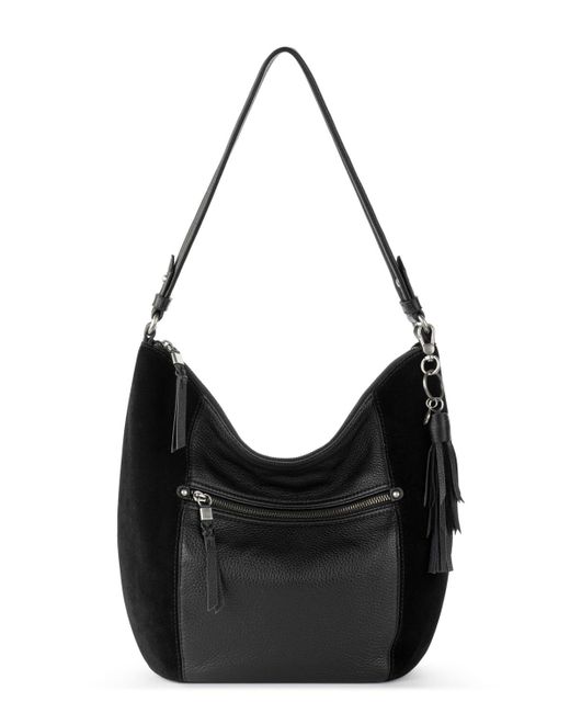The Sak Sequoia Leather Hobo Bag in Black | Lyst