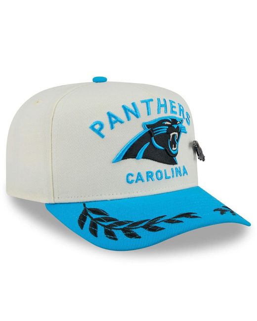 KTZ Cream/blue Carolina Panthers 2025 Nfl Draft A-frame 59fifty Fitted ...