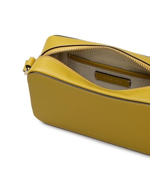 Radley Beech Row Mini Zip Around Crossbody Bag in Yellow | Lyst