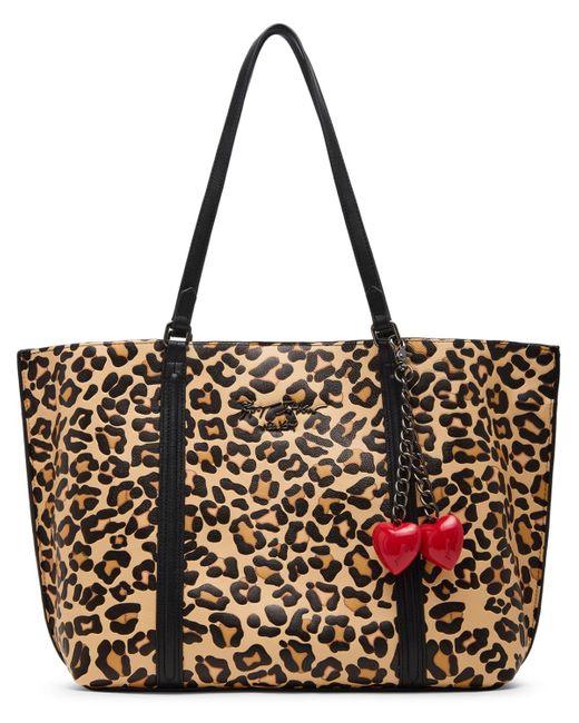 Betsey Johnson On The Prowl Medium Tote Bag In Black Lyst