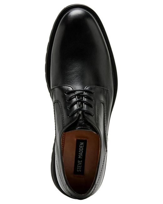 Steve Madden Eloquent Leather Dress Shoe in Black for Men | Lyst