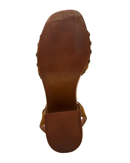 Steve Madden Karsin Wooden Platform Sandals in Brown | Lyst