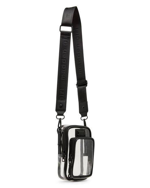 Madden Girl Willowv Clear Cellphone Crossbody Bag in Black | Lyst