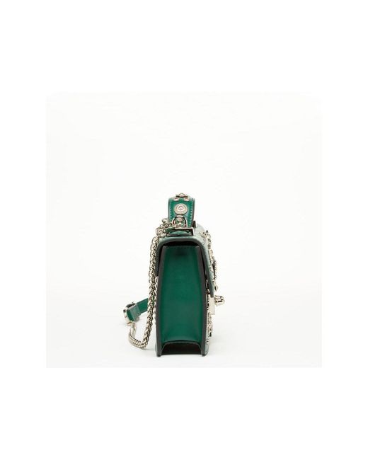 Susu Leather Crossbody Bag Small Structured Emerald Green Purse Top ...