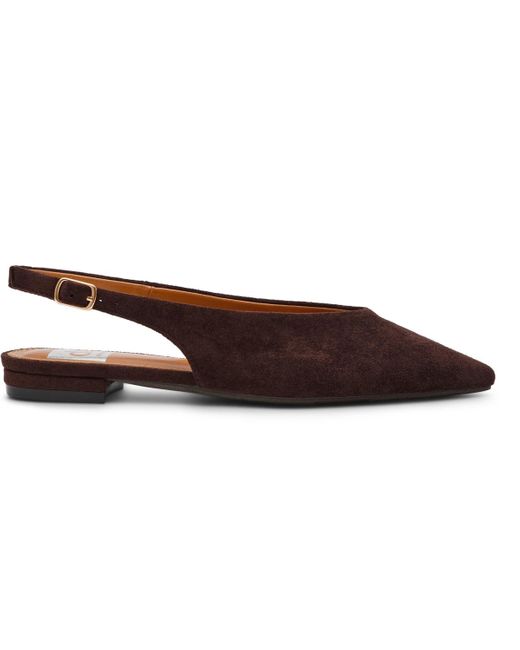 Dolce Vita Empress Pointed Toe Slingback Flat Mules in Brown | Lyst