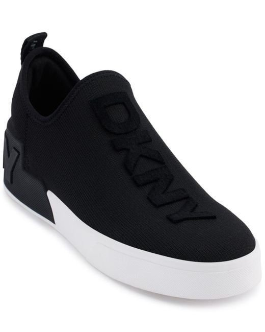 DKNY Maize Slip-on Sneakers in Black | Lyst