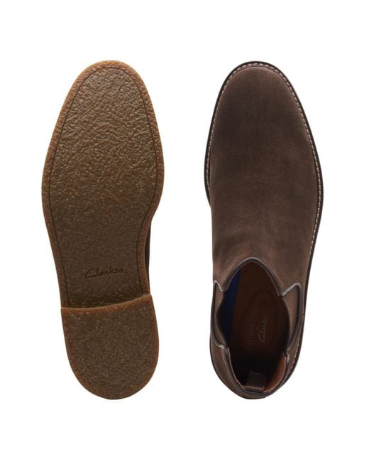 Clarks Collection Jaxen Chelsea Boots in Brown for Men | Lyst