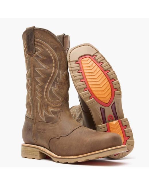 Durango Maverick Pro Steel Toe Waterproof Western Work Boot in Brown ...