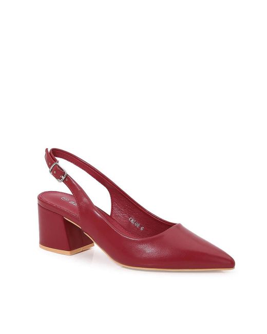 BERNESS Chloe Slingback Pump in Red | Lyst