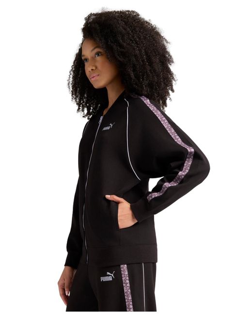 PUMA Essential Animal Track Jacket in Black | Lyst