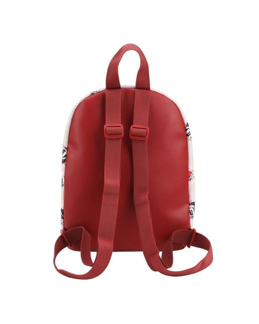 Disney Mickey Mouse Santa Mickey White 10.6" White Mini Backpack in Red ...