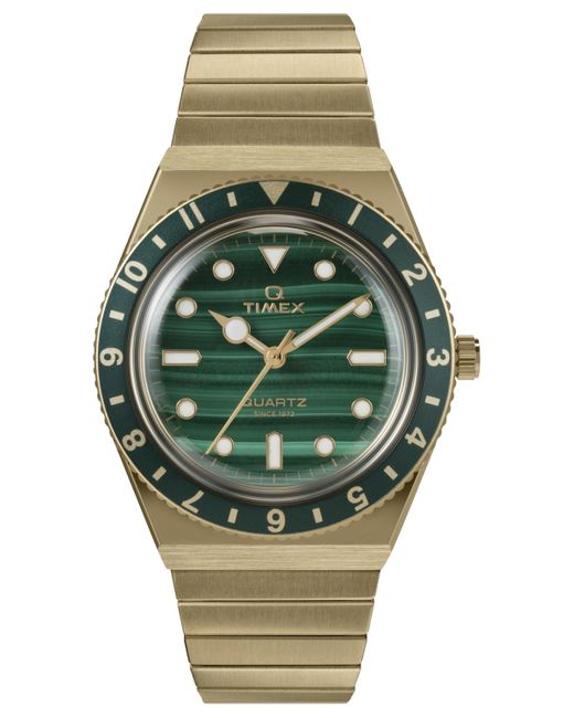 Timex Analog Gold-tone Stainless Steel Watch in Green | Lyst