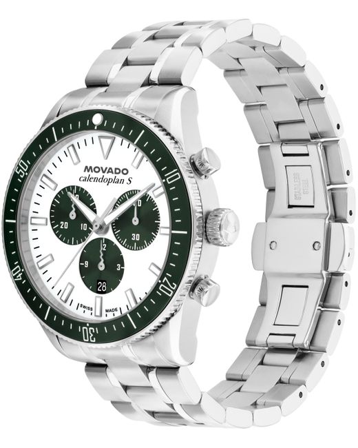 Movado Calendoplan S Swiss Quartz Chrono Stainless-steel Watch in ...