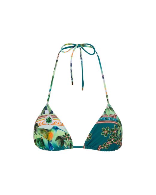 Sunkissed Le Triangle Bikini Top in Blue | Lyst