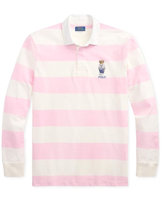 Polo Ralph Lauren Classic-fit Polo Bear Jersey Rugby Shirt in Red for Men | Lyst