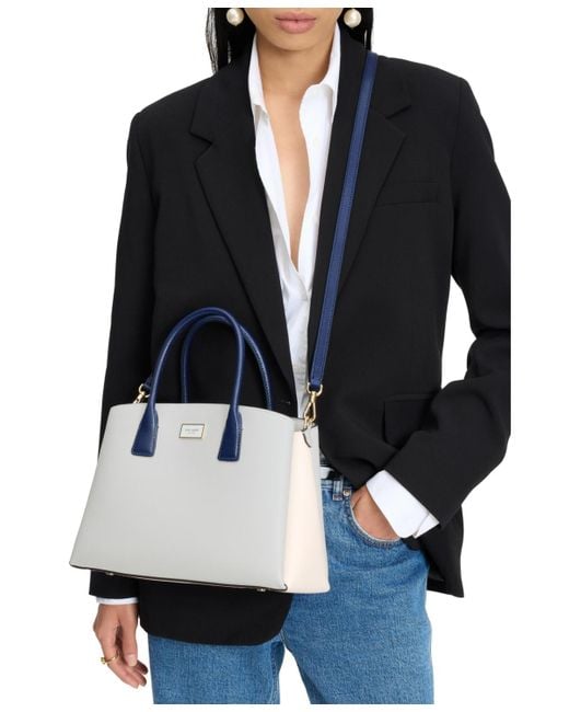 Kate Spade Serena Color Blocked Small Satchel Bag in Blue | Lyst