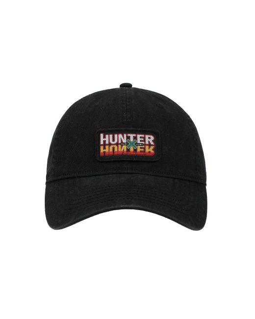 HUNTER Woven Patch Logo Unstructured Baseball Cap in Black for Men | Lyst