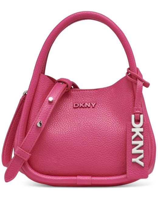 DKNY Capri Mini Hobo Crossbody Bag in Pink | Lyst