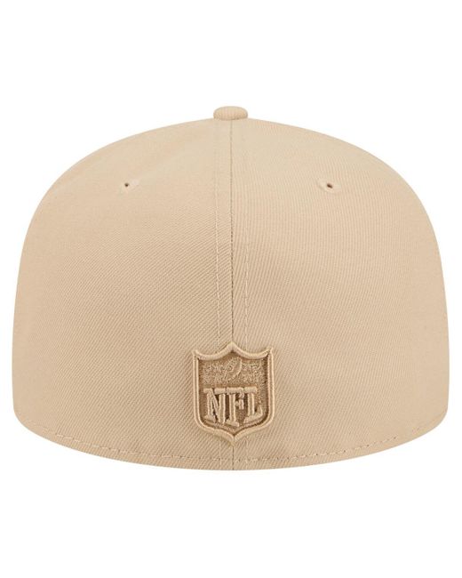 KTZ Detroit Lions Color Pack A-frame 59fifty Fitted Hat in Natural for ...