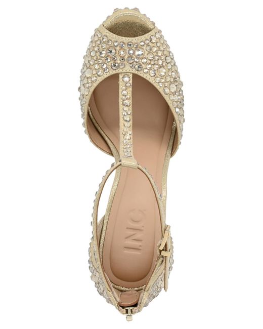 INC International Concepts Chacey Bling Pumps in Metallic | Lyst