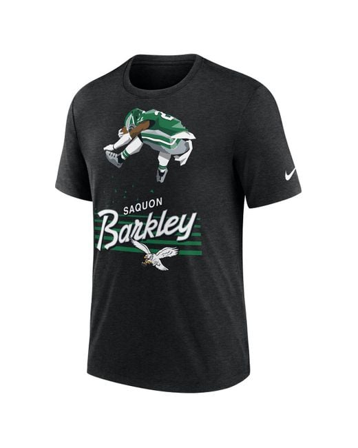 Nike Saquon Barkley Philadelphia Eagles Player Graphic T-shirt in Black ...