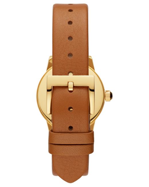 Tory Burch Gigi luggage Leather Strap Watch 28mm Interchangeable Set in ...
