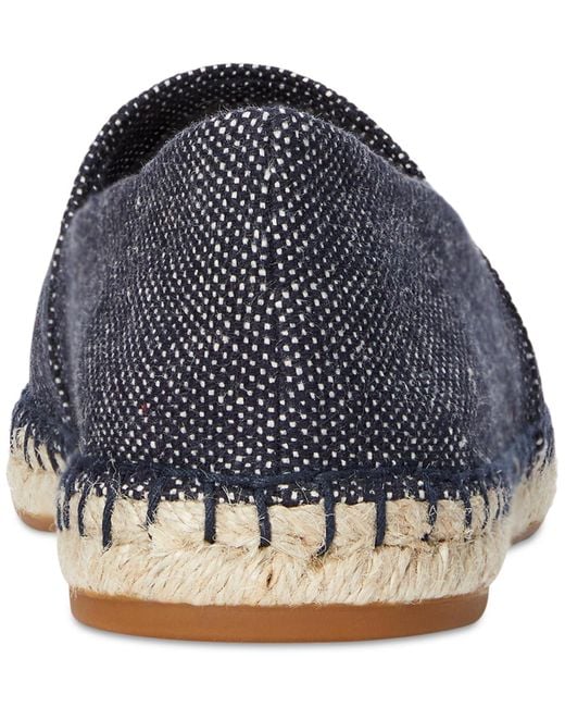 Ralph Lauren Cameron Logo Slip-on Espadrille Flats in Blue | Lyst