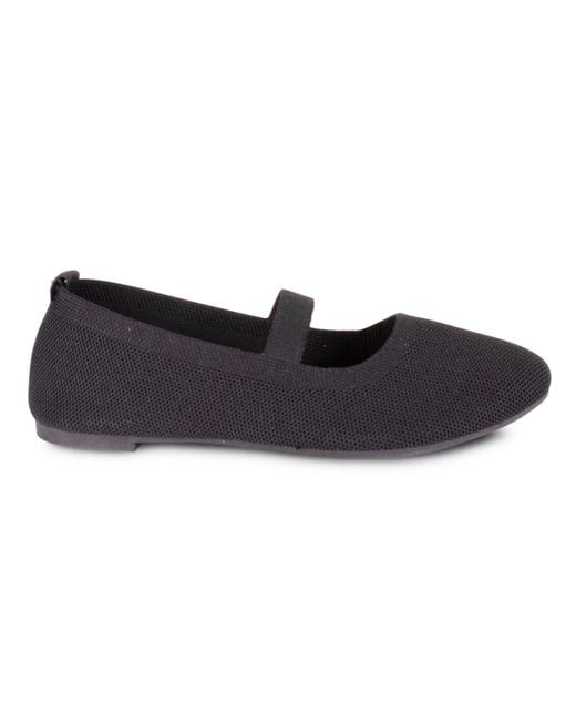 Danskin Shine Knit Flat in Black | Lyst