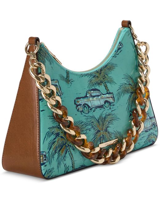 Brahmin Mod Esme Copa Cabana Medium Leather Shoulder in Green | Lyst