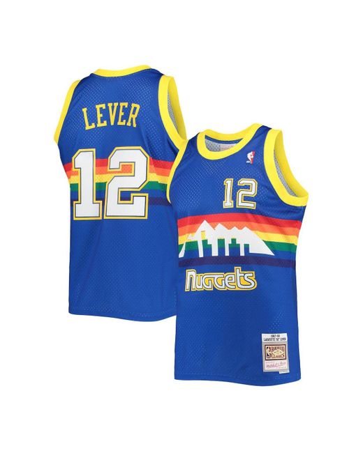 Mitchell & Ness Synthetic Fat Lever Royal Denver Nuggets 1987-88 ...