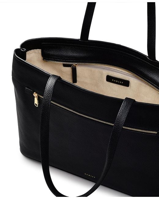 Radley Sunny Dene Medium Zip Top Tote Bag in Black | Lyst